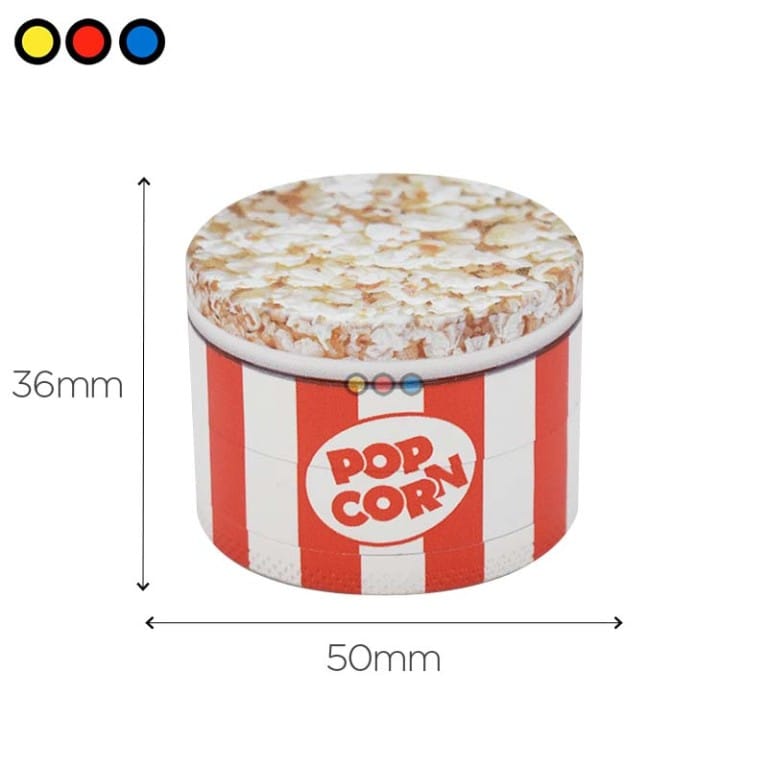 Picador Metal 50mm 4 Partes Atomic PopCorn Rayado - Distribuidora Pop
