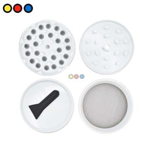 Picador Metal 50mm 4 Partes Atomic PopCorn Rayado - Distribuidora Pop