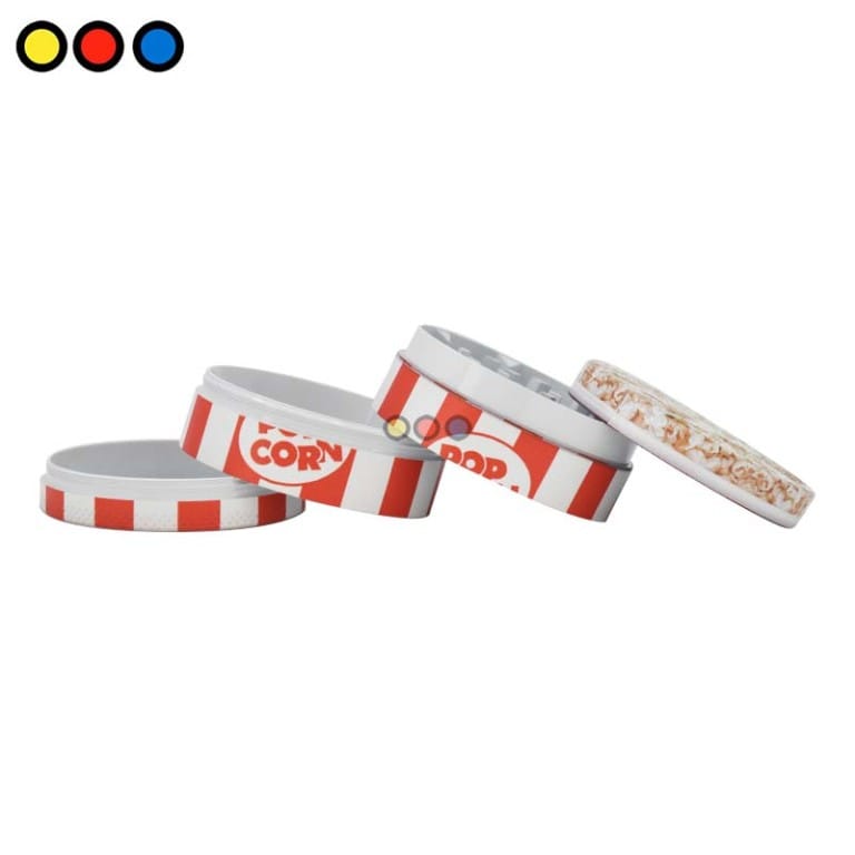Picador Metal 50mm 4 Partes Atomic PopCorn Rayado - Distribuidora Pop
