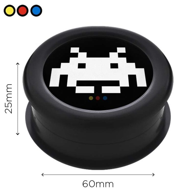 Picador Black Space Invaders 60mm 3 Partes - Distribuidora Pop