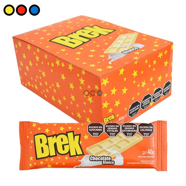 Chocolate Blanco Brek 40g x 14u - Distribuidora Pop