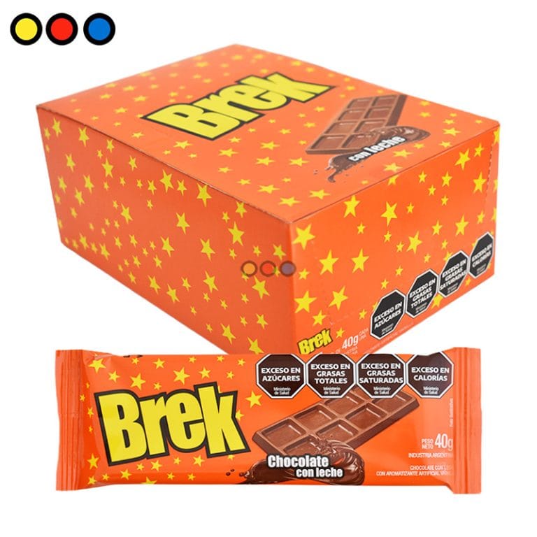Chocolate con Leche Brek 40g x 14u - Distribuidora Pop